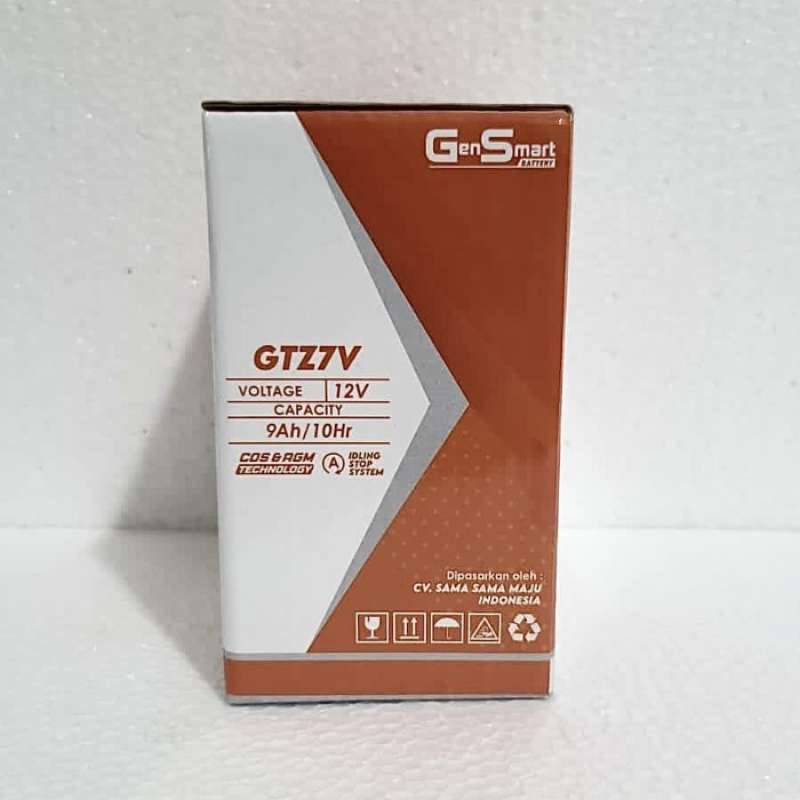 Jual Aki Motor Yamaha Aerox Freego Gtz7v Gs Gensmart Accu Kering Di ...