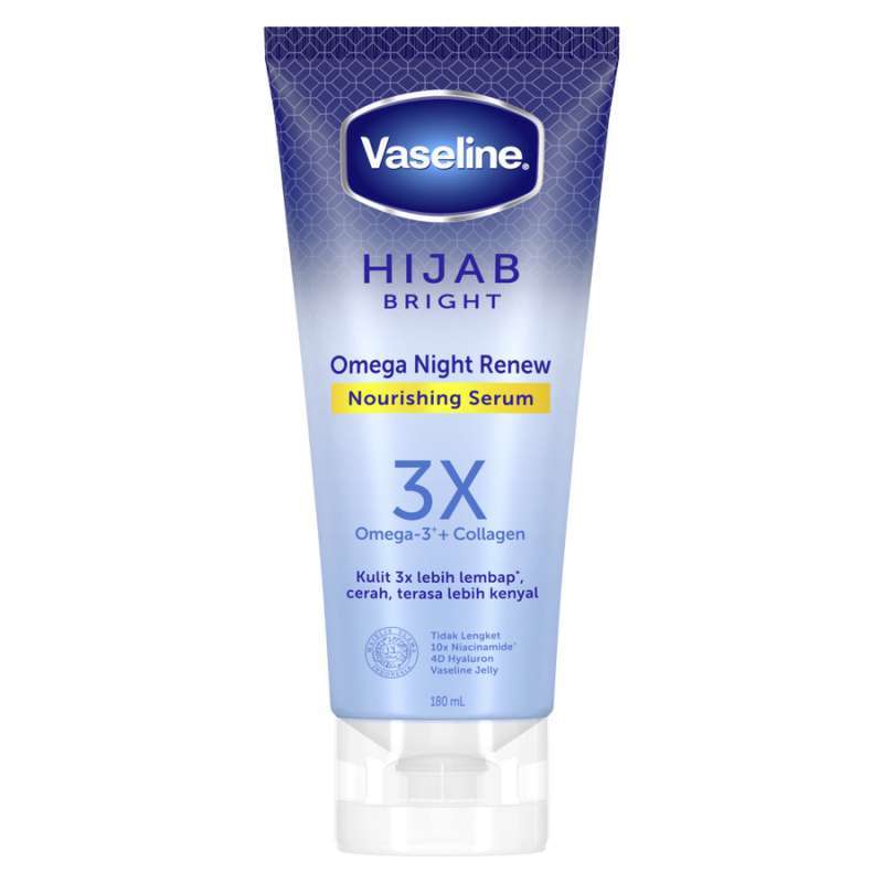 Jual Vaseline Hijab Bright Nourishing Body Serum 180ml Di Seller ...