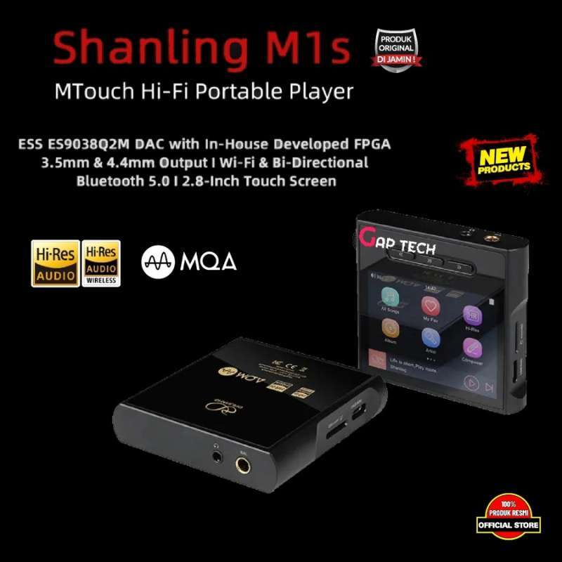 Jual Shanling M1S / M1 S / M 1S Hi-Res Portable Digital Audio Player DAP Original di Seller Gap ...