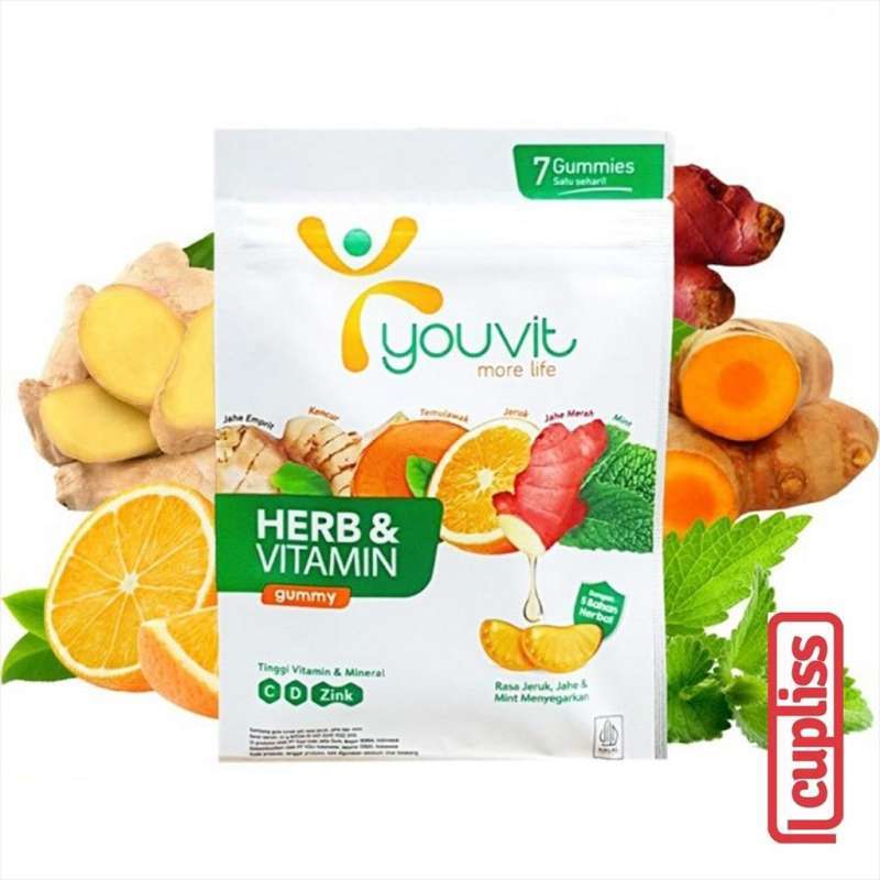 Jual Youvit Multivitamin Gummy Herb Herbal Vitamin 7 Days Di Seller ...