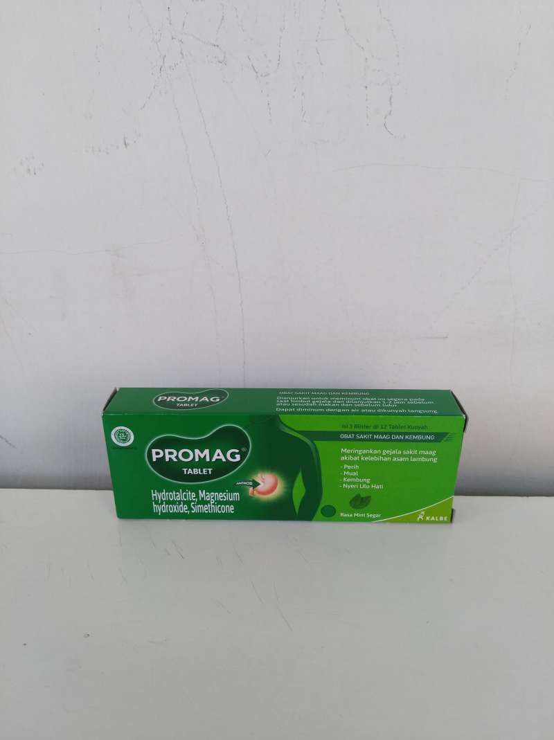 Jual Obat Maag Promag Tablet Kunyah 3 strip x 12 tablet di Seller Toko ...