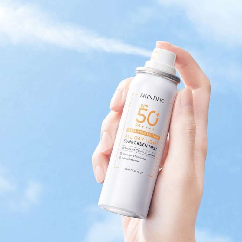 Jual Skintific All Day Light Sunscreen Mist 50ml Spf50 Pa++++ Di Seller Glam Market - Babura ...