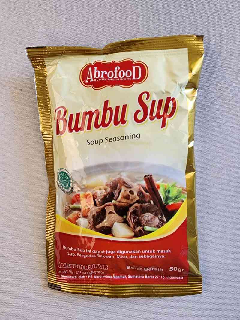 Jual Abrofood Bumbu Sup 20's x 50gr (1 Pack isi 20 Sachets) di Seller Adima Dwitunggal Jaya ...