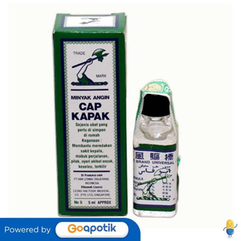 Jual Cap Kapak Minyak Angin 10 Ml Di Seller Apotek Al Hijrah - Talang ...
