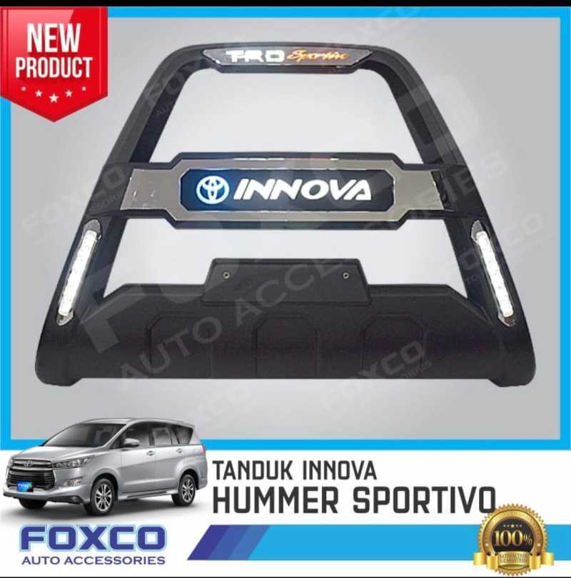 Jual Tanduk Bumper Depan INNOVA TRD SPORTIVO With LED Model hummer di ...