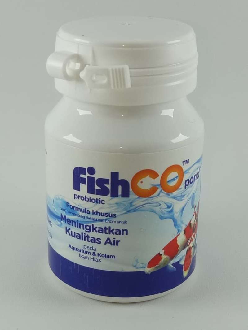 Jual Bakteri Probiotik untuk Kolam Ikan Koi FISHCO POND botol 40gr di ...