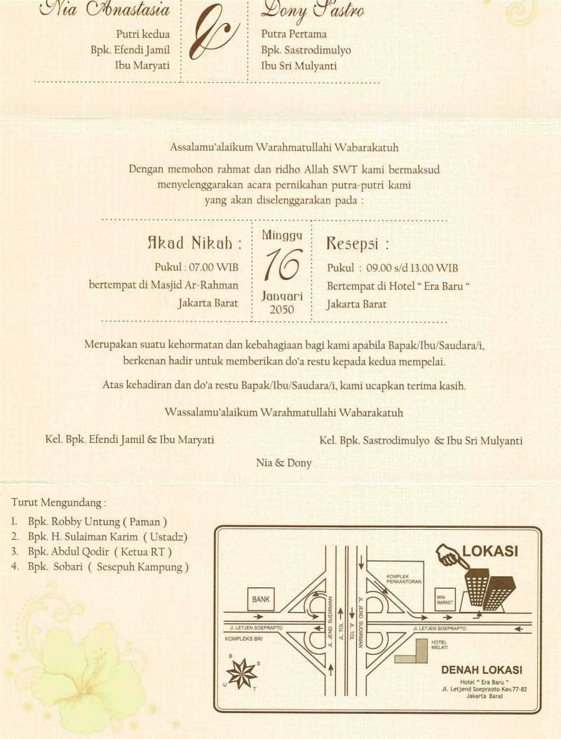 Jual Blangko Kosong Undangan Nikah Erba 88110 Di Seller Undangan Nikah ...