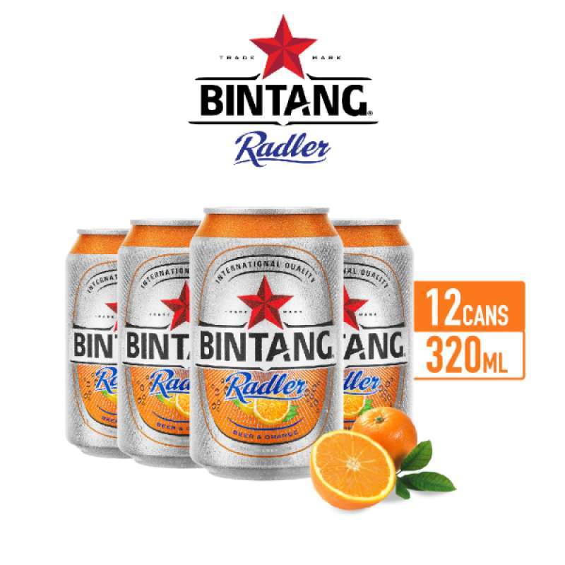 Jual Bir Bintang Radler Orange 320ml Can Multipack 12 di Seller Drink ...
