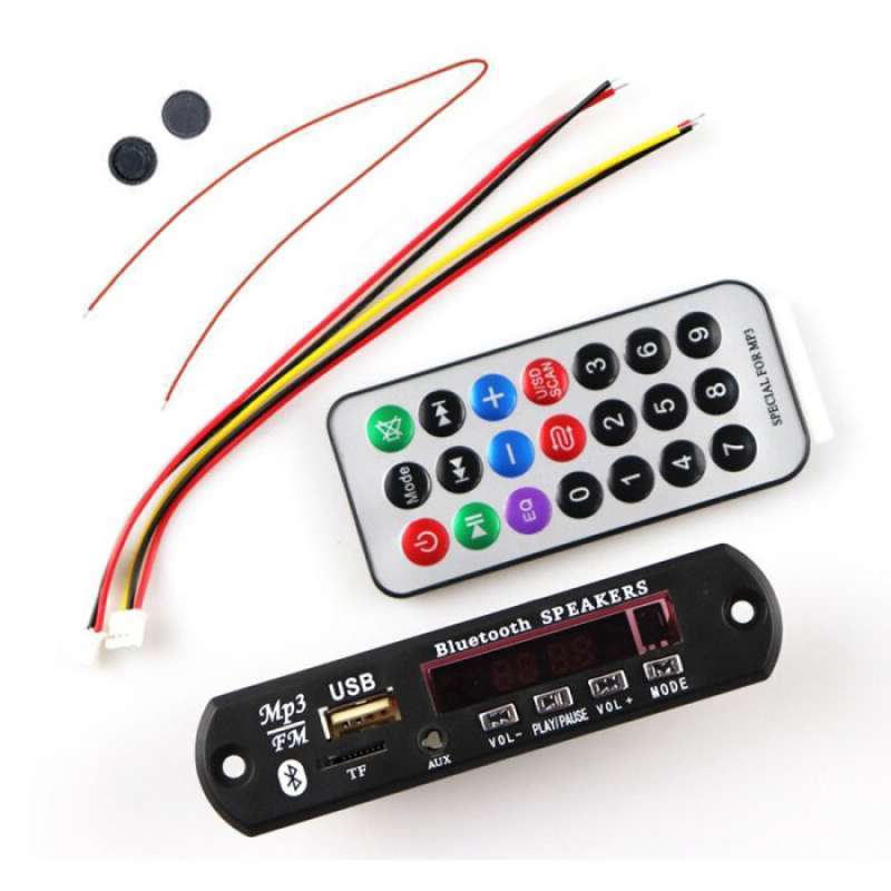 Promo Bluetooth Decoder Board MP3 USB TF FM Radio 12V Module Plus Remote Diskon 19% di Seller ST ...