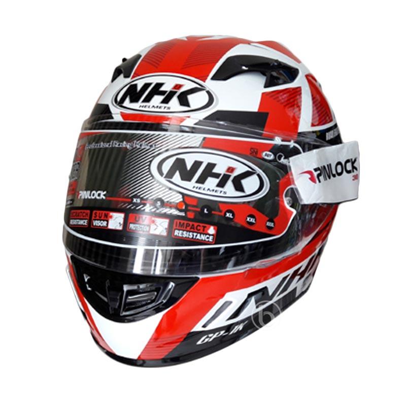 Jual NHK GP 1000 Ultra X-vision Helm Full Face - White Red - L di ...
