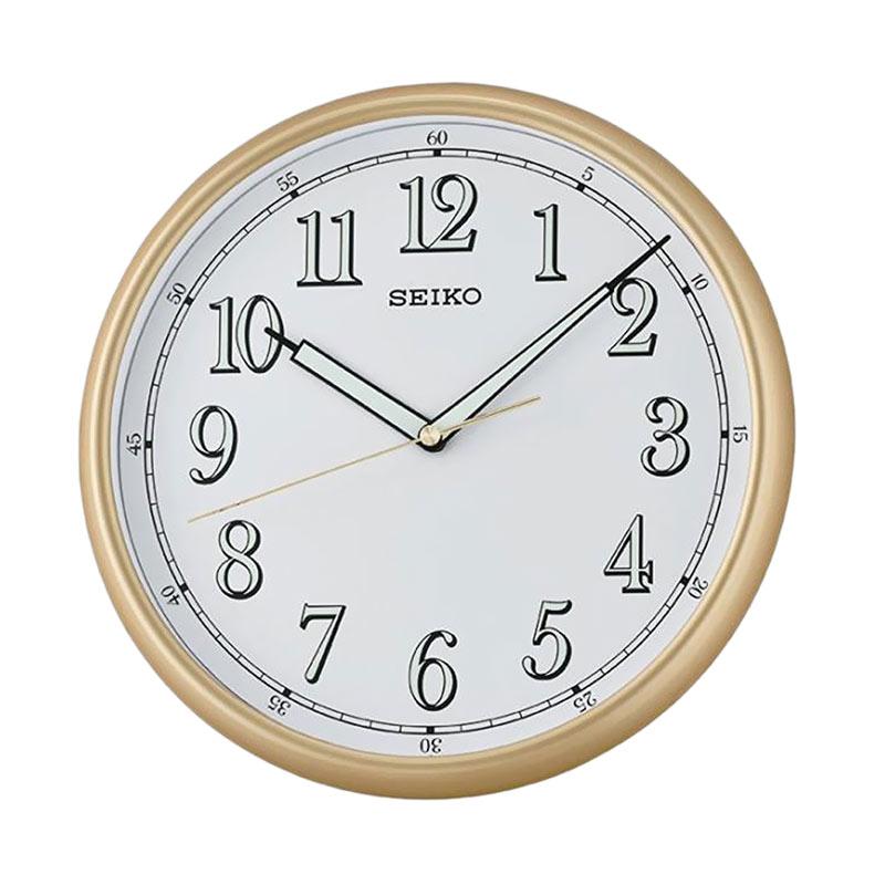 Jual Seiko QXA659GT Wall Clocks Jam Dinding - Gold [28 cm] - Gold di ...