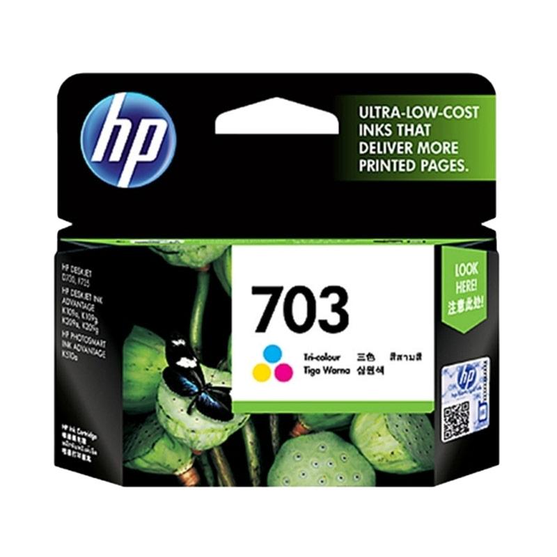 Jual HP 703 Original Ink Catridge Tinta Printer - Tri Color [CD888AA ...
