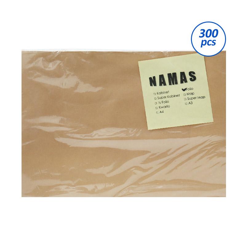 Jual Namas Polos Uk. Folio Amplop - Coklat [1 pack/100 pcs] - Coklat di ...