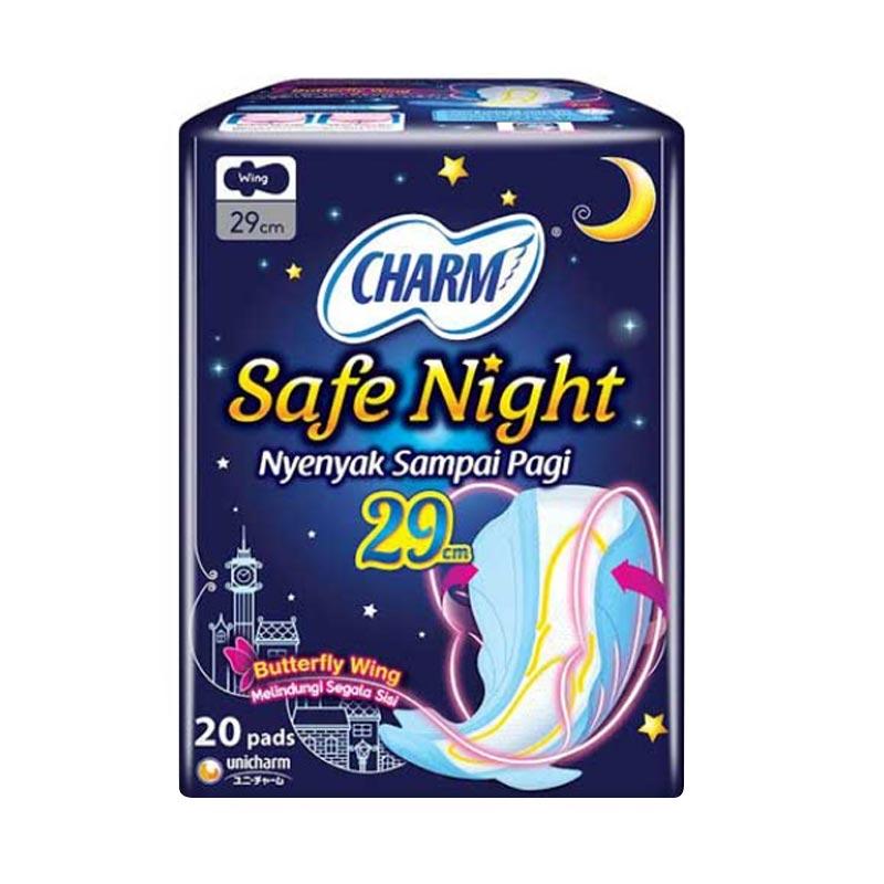 Jual Groceries - Charm Safe Night Wing Pembalut Wanita [29 cm/20 pcs ...