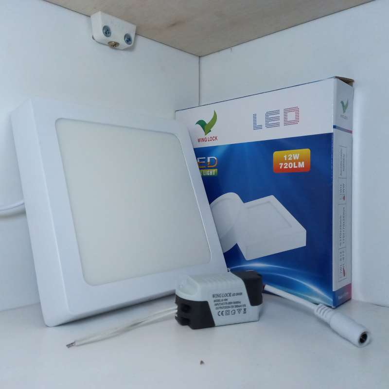 Promo LAMPU DOWNLIGHT LED 12WATT PUTIH OB LAMPU PANEL LED 12w KOTAK ...