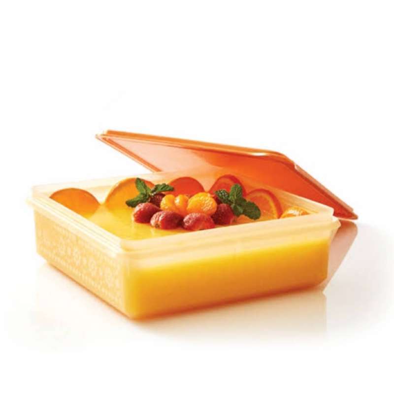 Jual Wadah Kue / Puding 2.9l Tupperware Mosaic Snak Stor Gold Di Seller ...