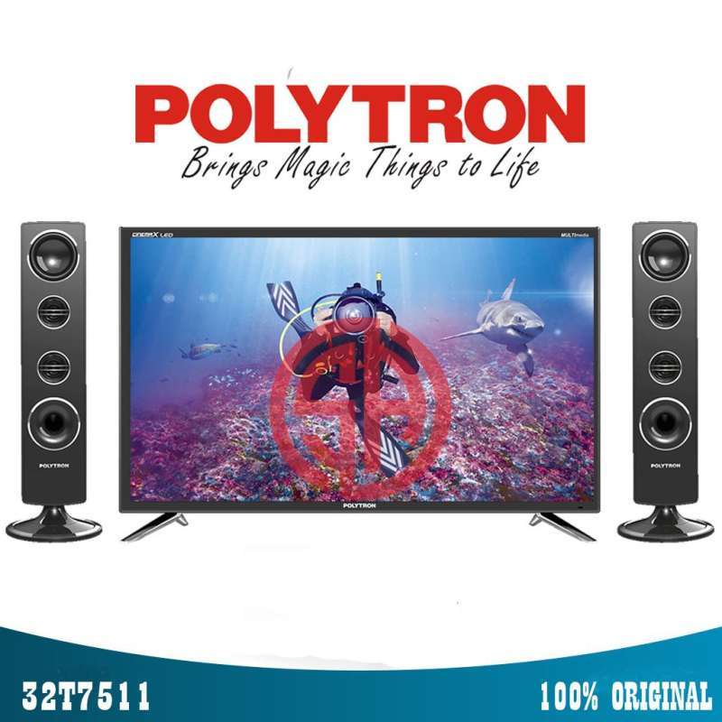 Jual LED TV POLYTRON PLD 32T7511 + TOWER SPEAKER HD TV [32 inch / HDMI / USB MOVIE] di Seller ...