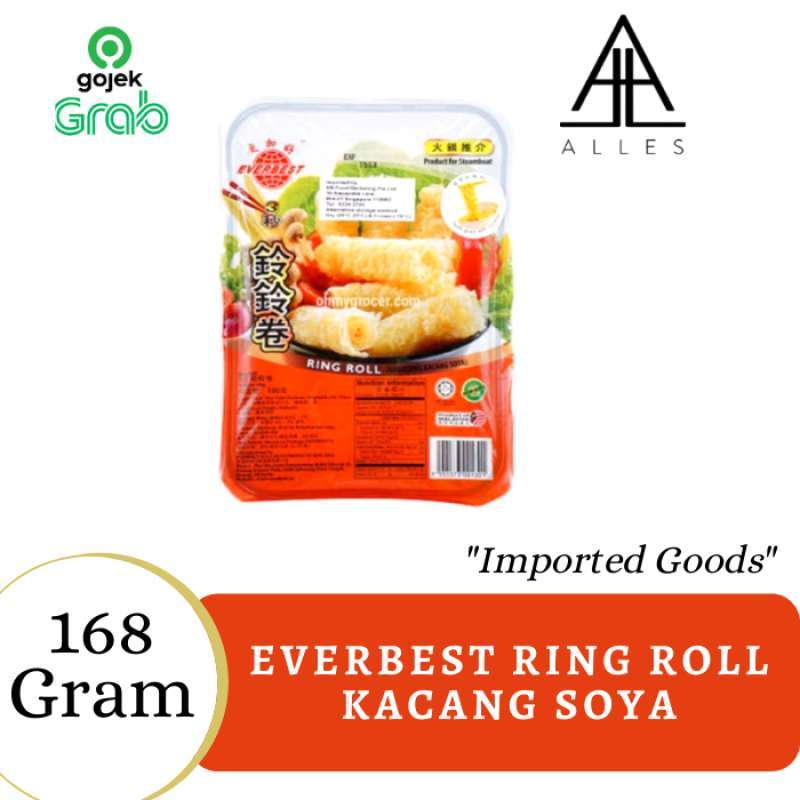 Jual Everbest Ring Roll Kacang Soya /Kembang Tahu Gulung/ Steamboat 168 ...