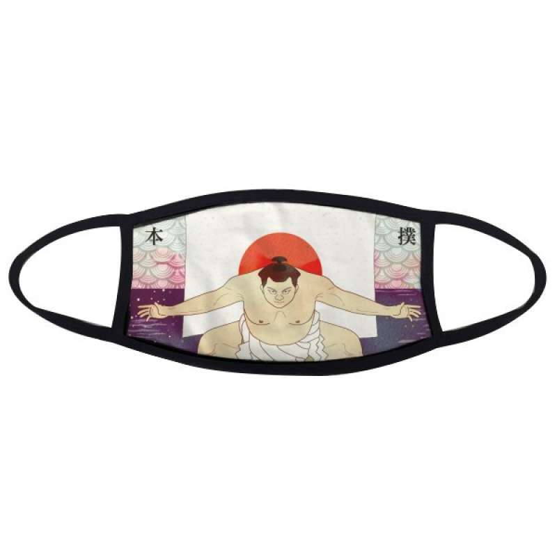 Jual Mount Japanese Ukiyo-e Sumo Bukti dingin dan topeng bukti debu ...