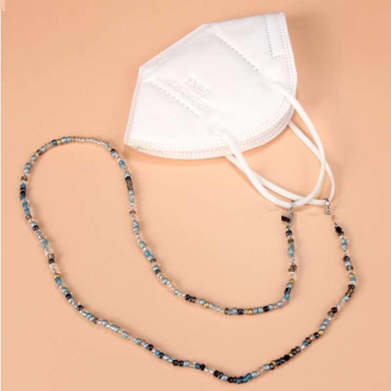 Promo Rantai Masker strap pengait kalung maske Tali Manik-Manik - Putih ...