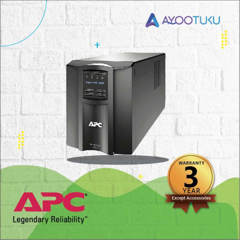 Jual Apc Smart-ups 1000va, Tower, Lcd 230v With Smartconnect Port | Smt1000ic Di Seller Radja ...