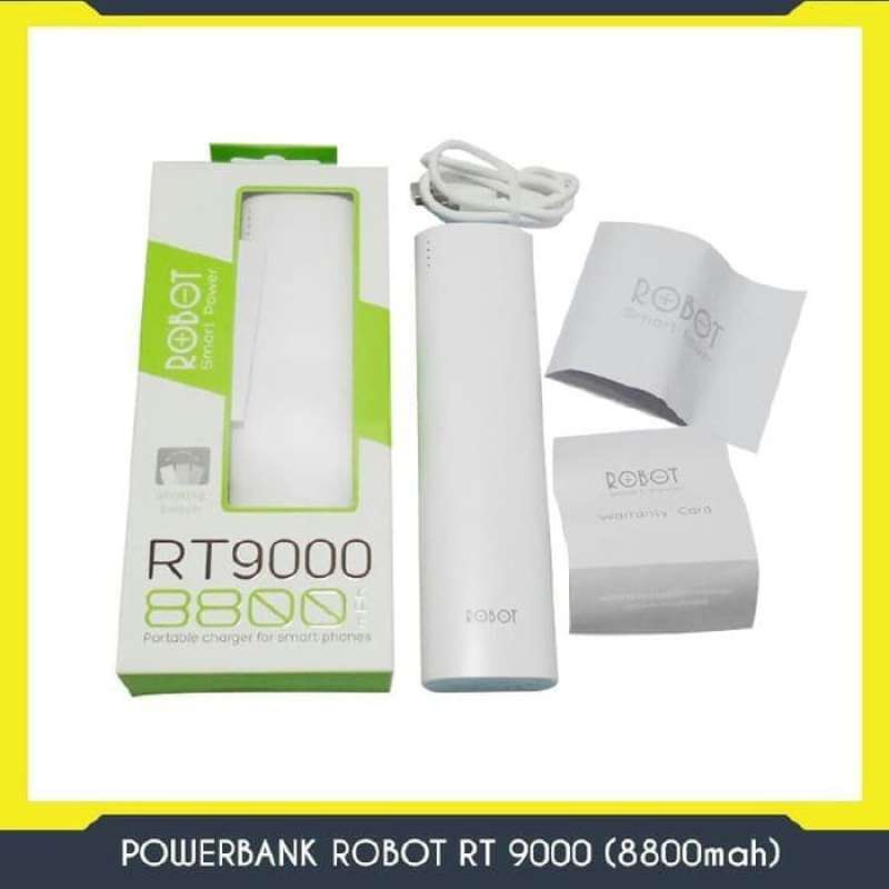 Jual Power Bank Robot Rt-9000 8800Mah Original 100% Portable Usb ...