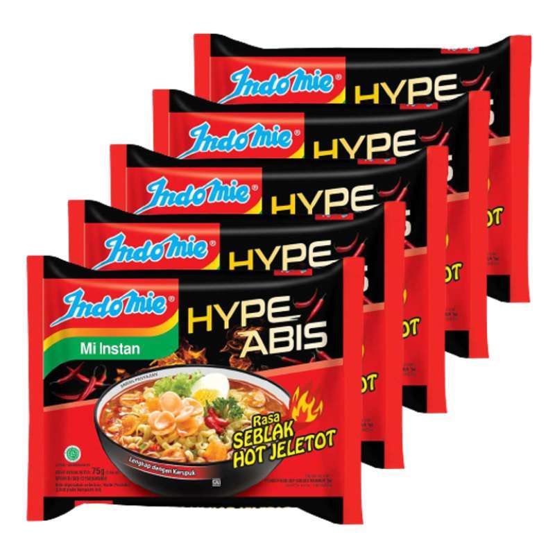 Jual Indomie Kuah Seblak Hot Jeletot 5x75gr di Seller Yo! Jajan ...