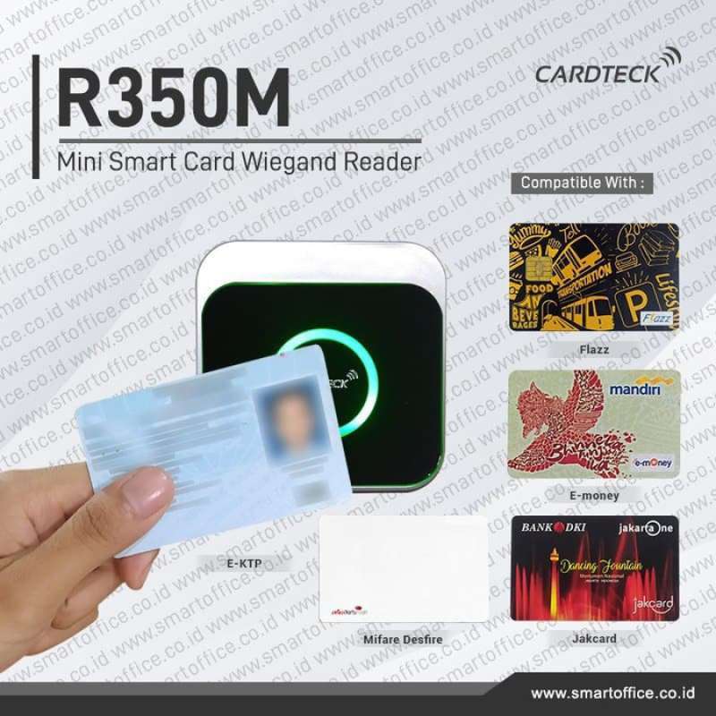 Jual RFID MIFARE 13.56MHz ACCESS CONTROL NFC READER CARDTECK R350M ...