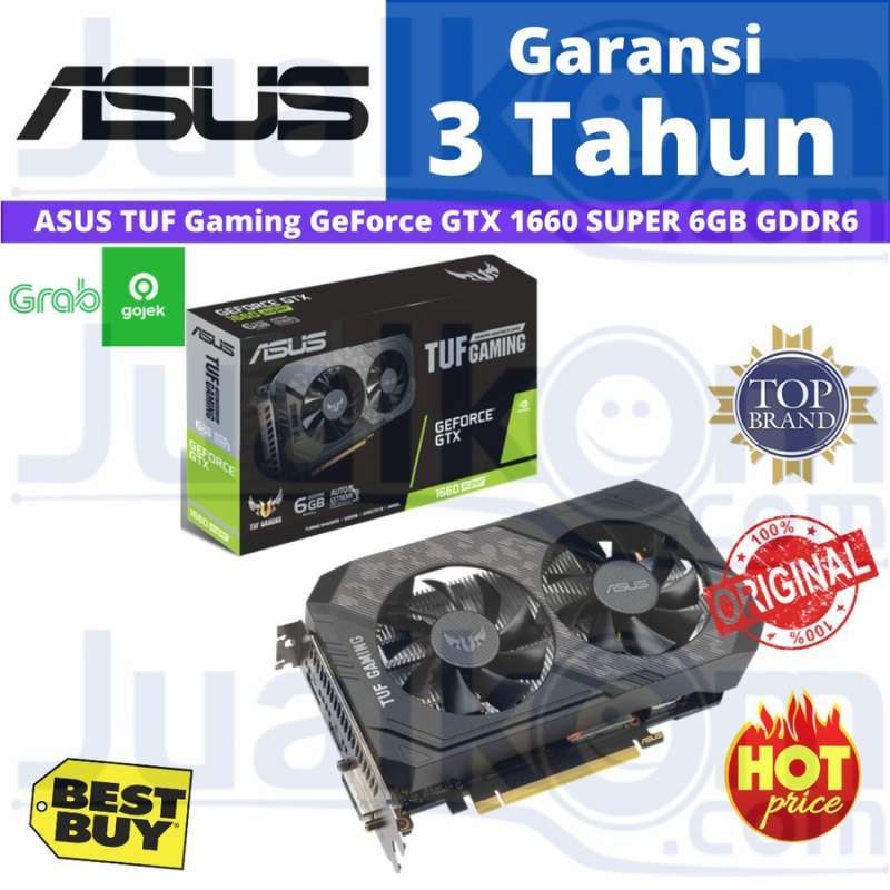 Jual ASUS TUF Gaming GTX 1660 SUPER OC 6GB 6 GB GDDR6 GeForce GTX1660 Super di Seller Jualkom ...