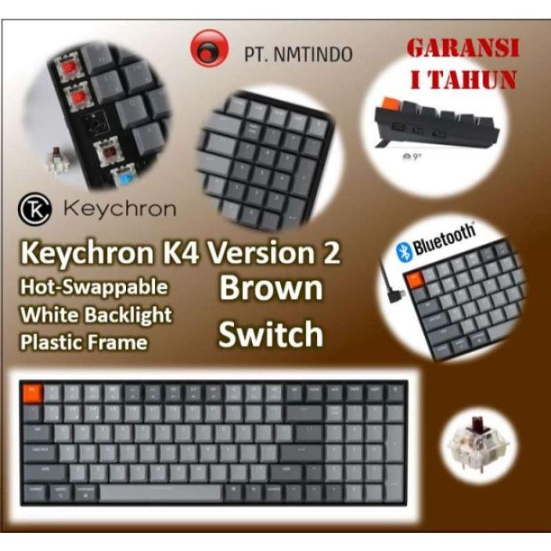 Jual Keychron K4 Ver 2 Hot-swappable White Backlight Plastic Frame ...