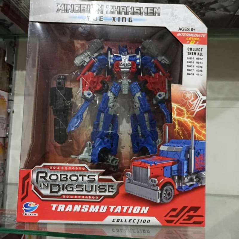 Jual Mainan figure transformer optimus Transformer optimus prime Tinggi ...