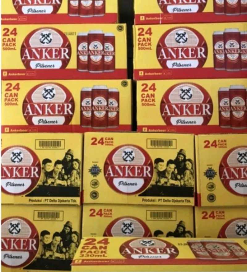Promo Anker Bir Pilsener Can Minuman Alkohol [500 Ml] Box Instant ...