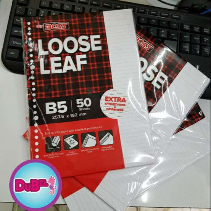 Jual Isi Binder B5 / Kertas File B5 / Loose Leaf B5 Bigboss 50 lembar di Seller Dunia Belajarku ...