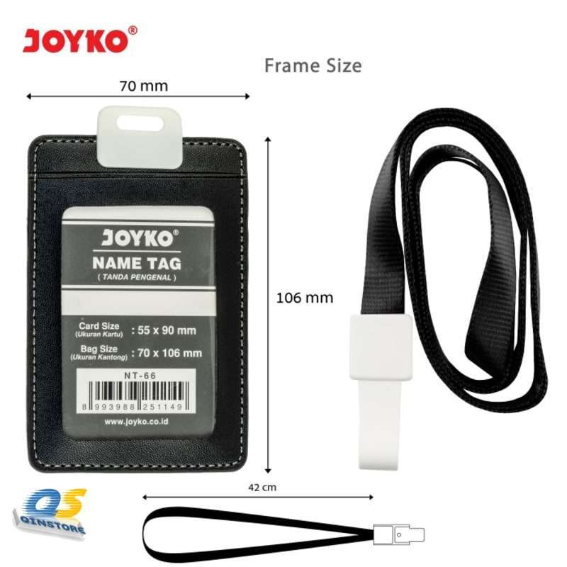 Jual Joyko Name Tag Tanda Pengenal Gantungan Kartu Nama Kulit - NT - NT ...