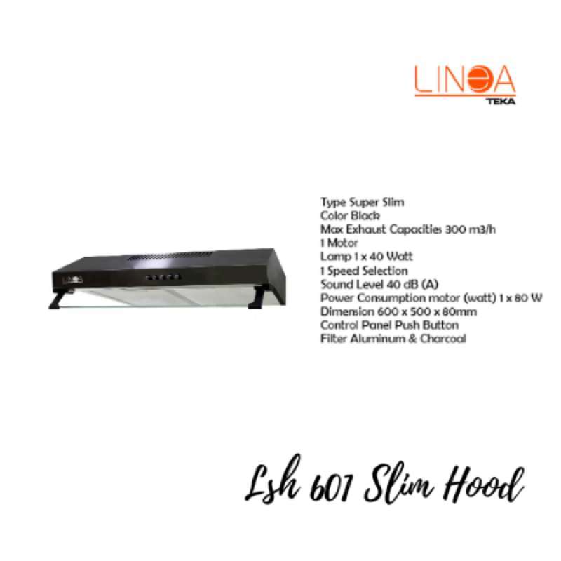 Jual Linea Teka LSH 601 Black Slim Hood 60cm di Seller Teka Indonesia ...