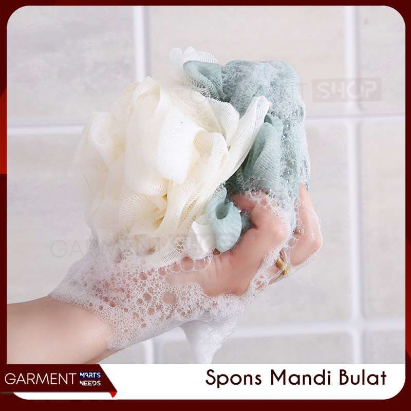 Jual Shower Puff Spons Mandi Besar Pengangkat Daki Sponge Busa Bagus ...