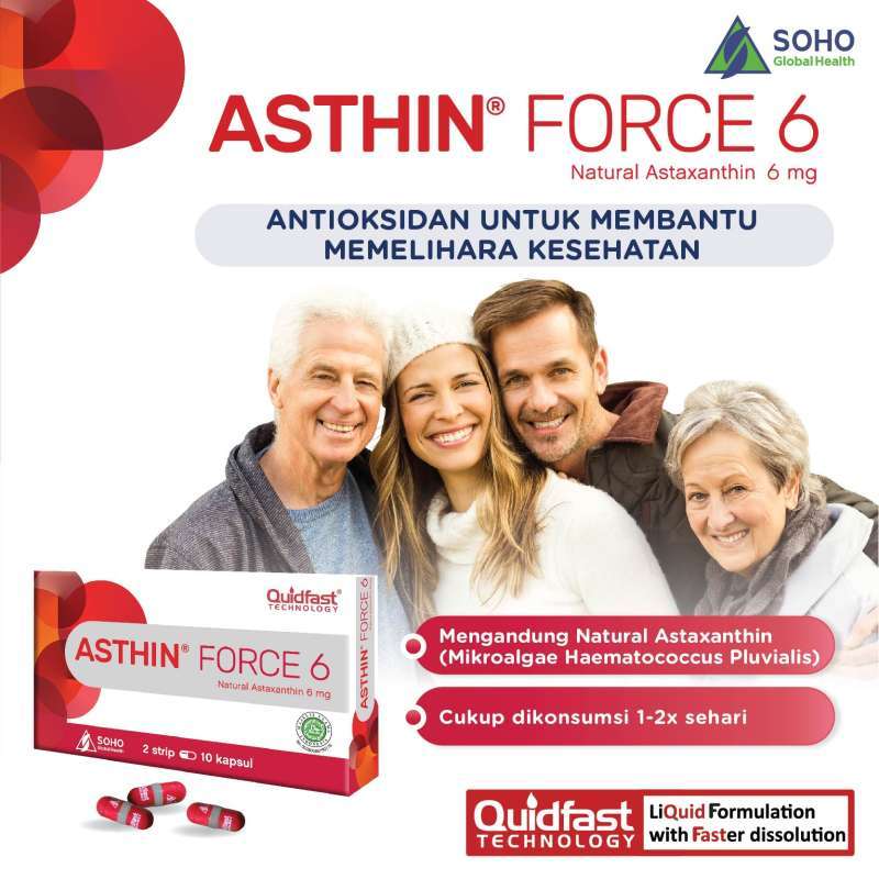 Jual Asthin Force 6 Daya Tahan Tubuh - 2 Strip @10 Kapsul di Seller ...