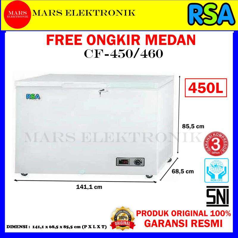 Jual Chest Freezer Rsa Cf-450 / Kapasitas 450 Liter / Cf 450 / Box ...