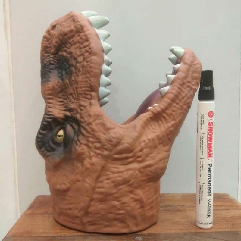 Jual mainan vinyl hand dinosaurus trex tyranosaurus bahan soft vinyl ...
