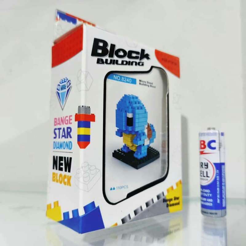 Jual Mainan Block Building Micro Block Pokemon Squirtle Nano Block ...