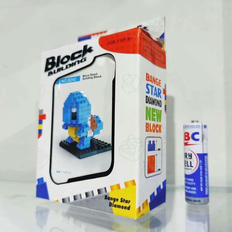 Jual Mainan Block Building Micro Block Pokemon Squirtle Nano Block ...