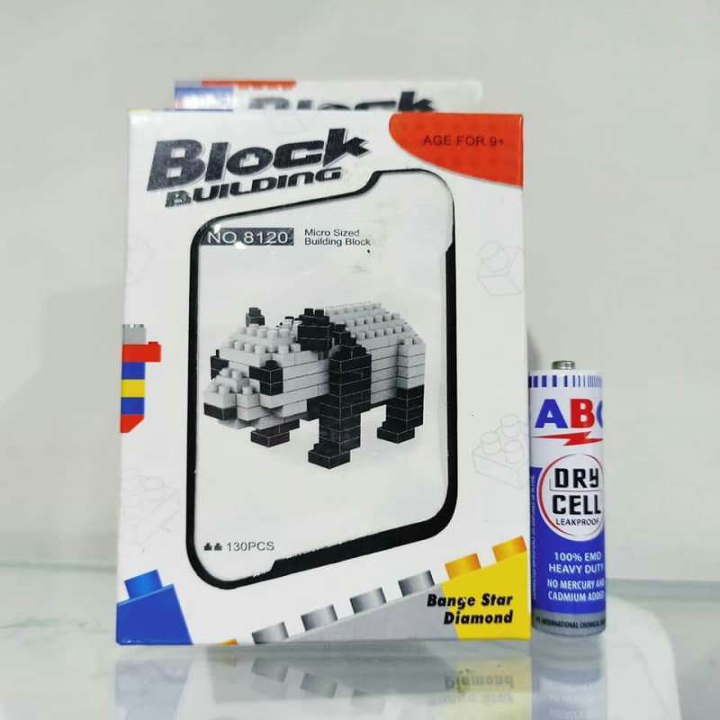 Jual Mainan Block Building Micro Block Animal Series Panda Nano Block ...