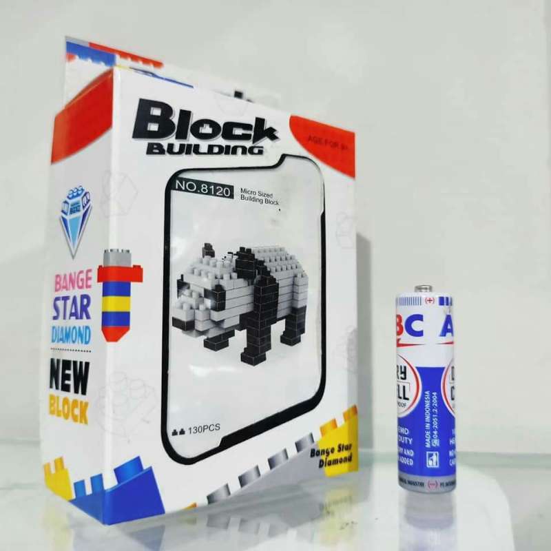 Jual Mainan Block Building Micro Block Animal Series Panda Nano Block ...