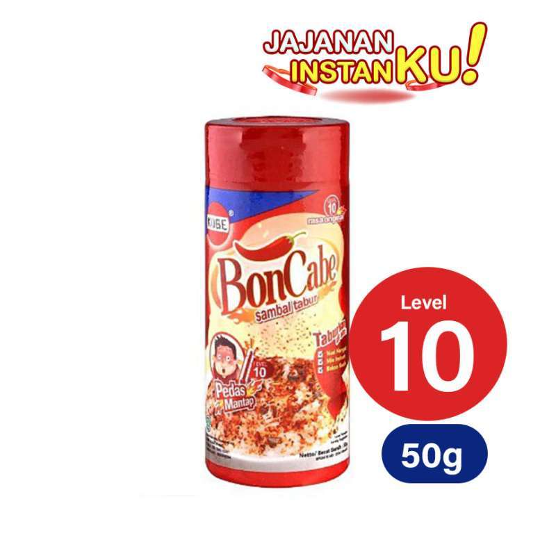 Jual BONCABE botol Sambal Tabur Kobe | Level 10 Original BOTOL Bon Cabe ...