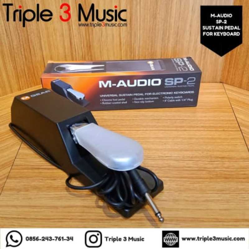 Jual M-AUDIO SP2 SP-2 ORIGINAL Pedal Sustain Berkualitas Triple 3 music ...