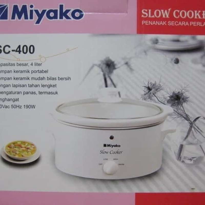 Jual MIYAKO SC-400 SLOW COOKER. KAPASITAS 4 LITER. BARU & BERGARANSI ...