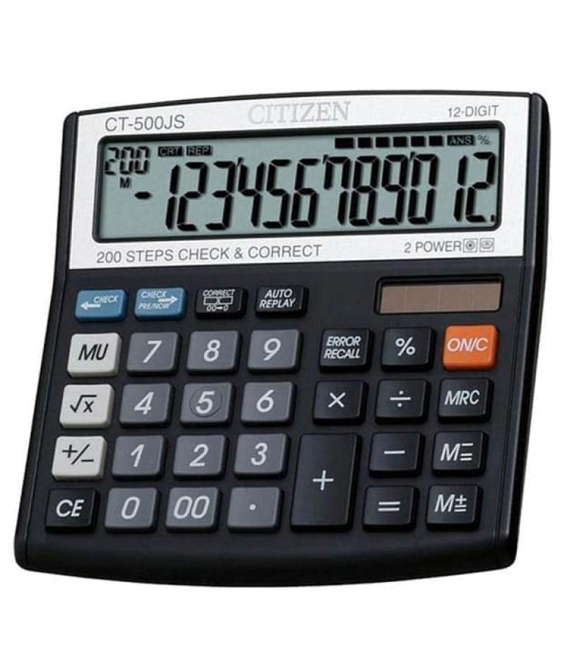 Jual CITIZEN CT-500JS ORIGINAL Kalkulator Meja Check Correct CT 500 JS ...