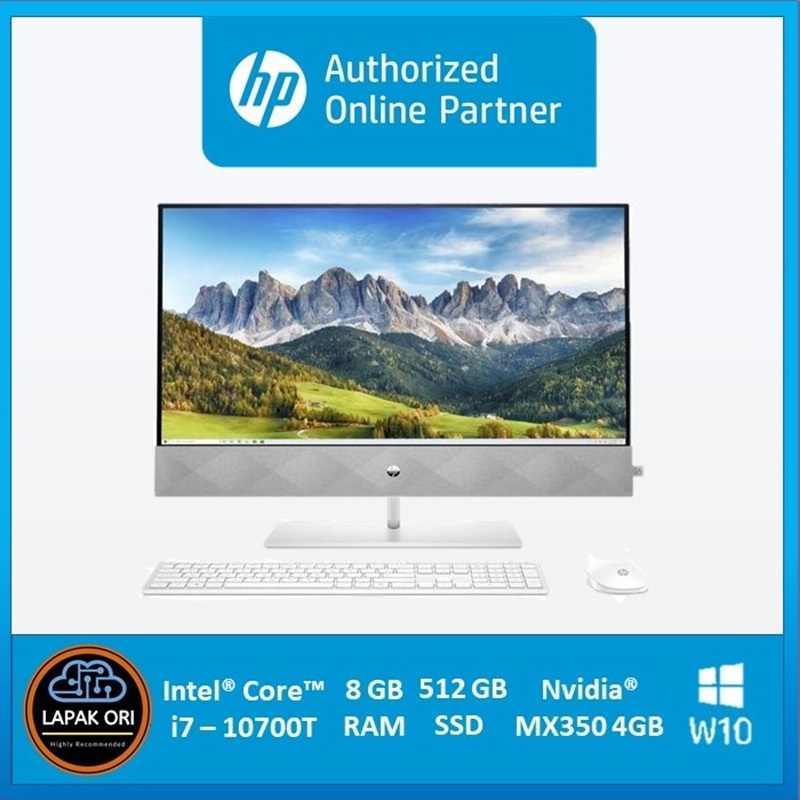 Jual Hp Aio 24-k0129d I7-10700t Desktop Pc 8gb 512gb Mx350 4gb W10h ...