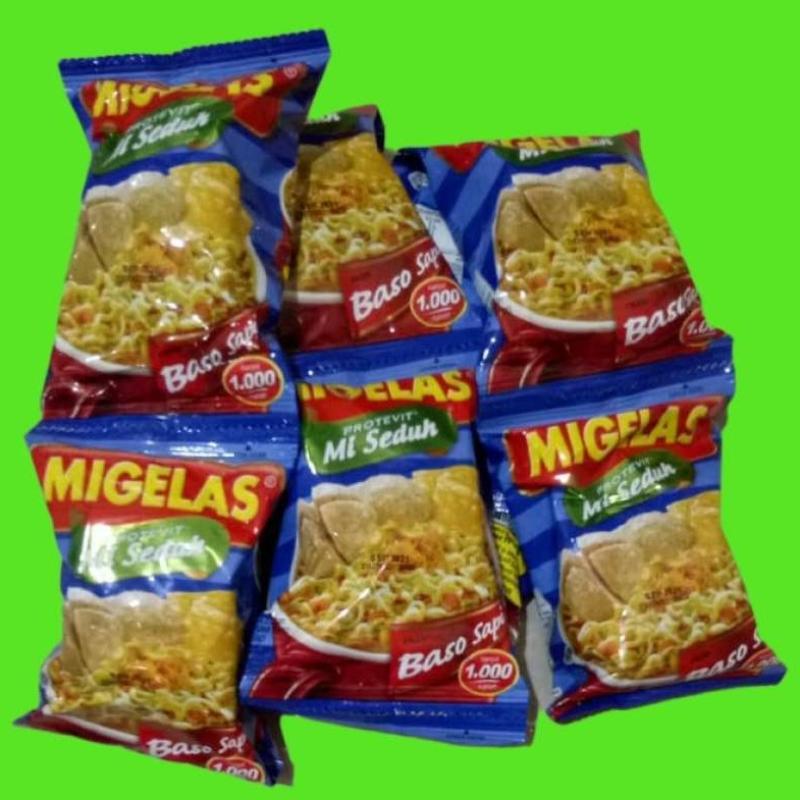 Jual 1 Renceng - Migelas Baso Sapi Mi Instan 28gr [10 Sachets] di ...