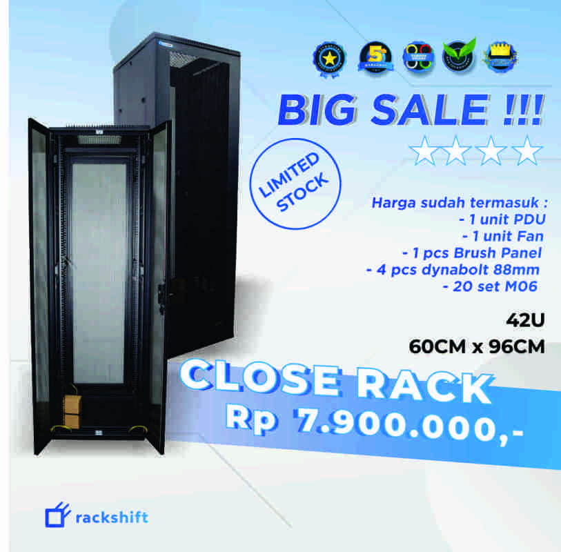 Jual Rack Server 42u Standing Close Rack Network Cabinet Promo Murah Bergaransi Di Seller ...